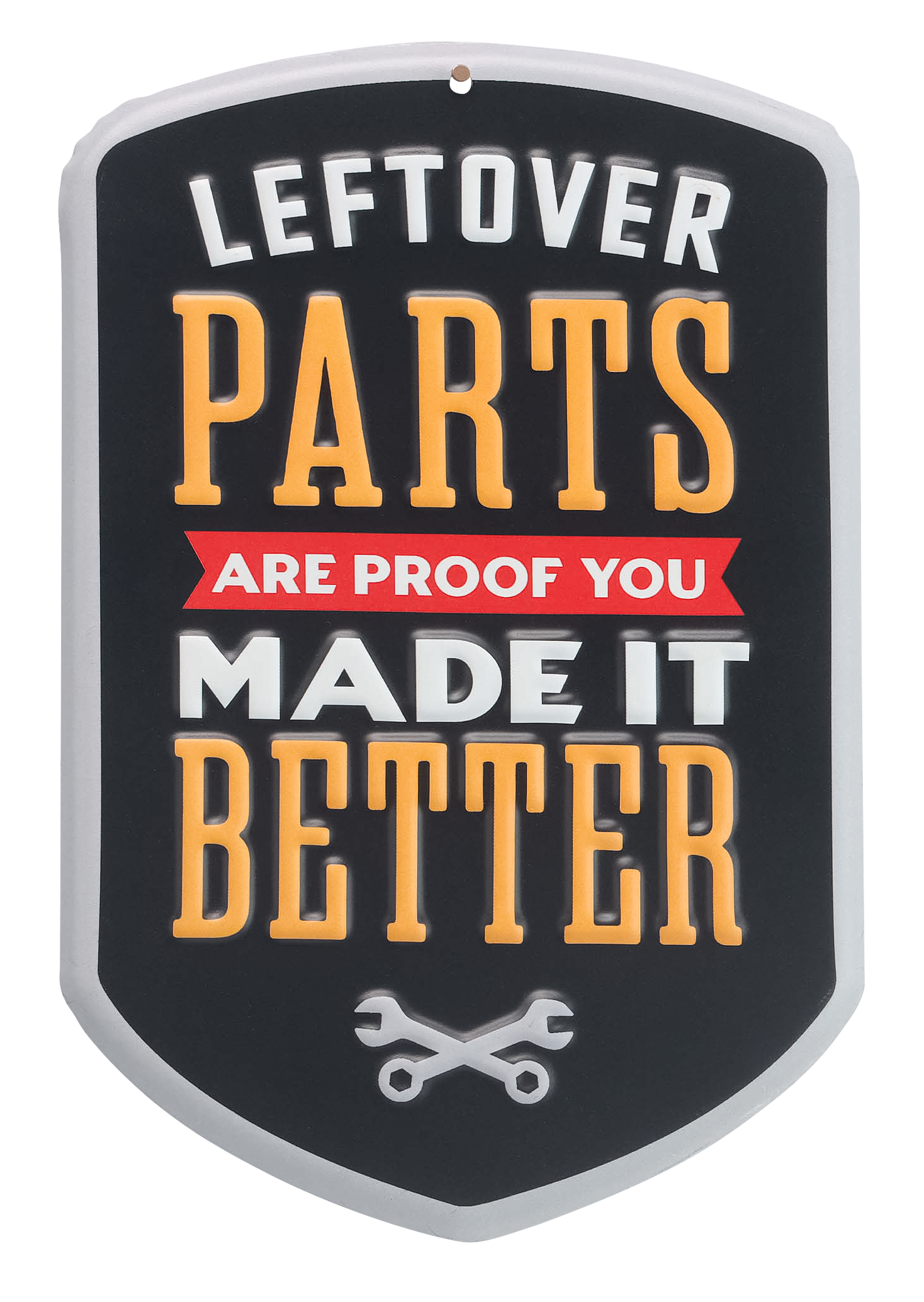 Open Road Brands Leftover Parts Embossed Metal Sign | Cabela's